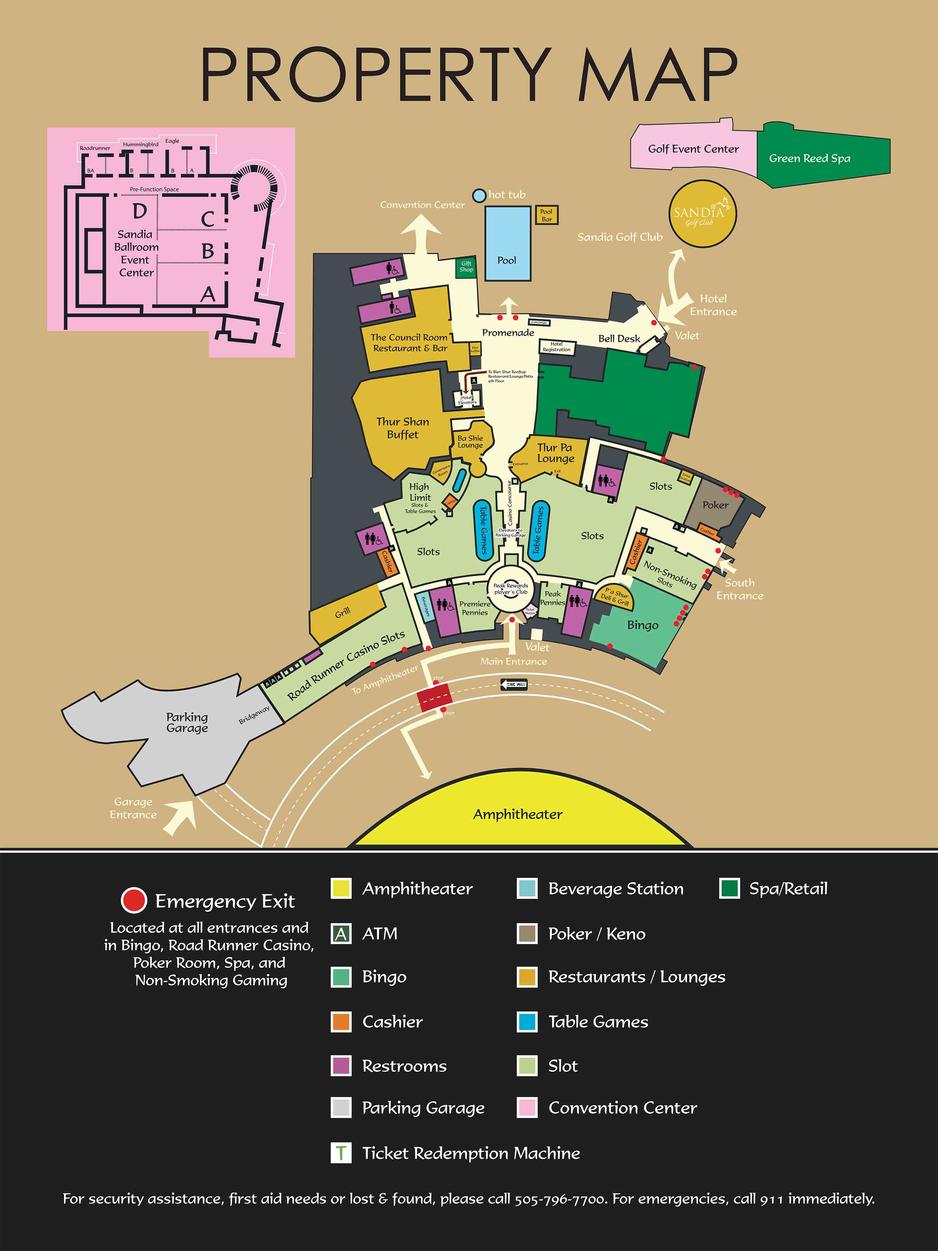 Floor Plan - Sandia Resort & Spa | Casino Albuquerque