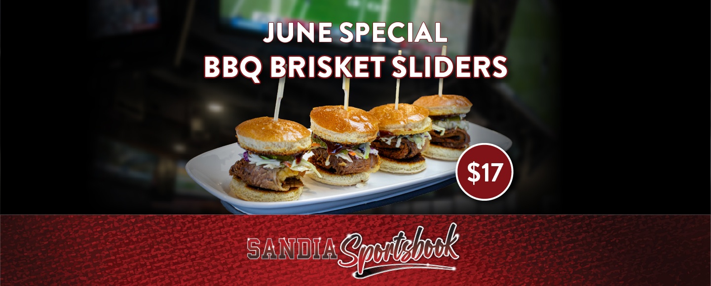 BBQ Brisket Sliders - Sandia Resort & Casino